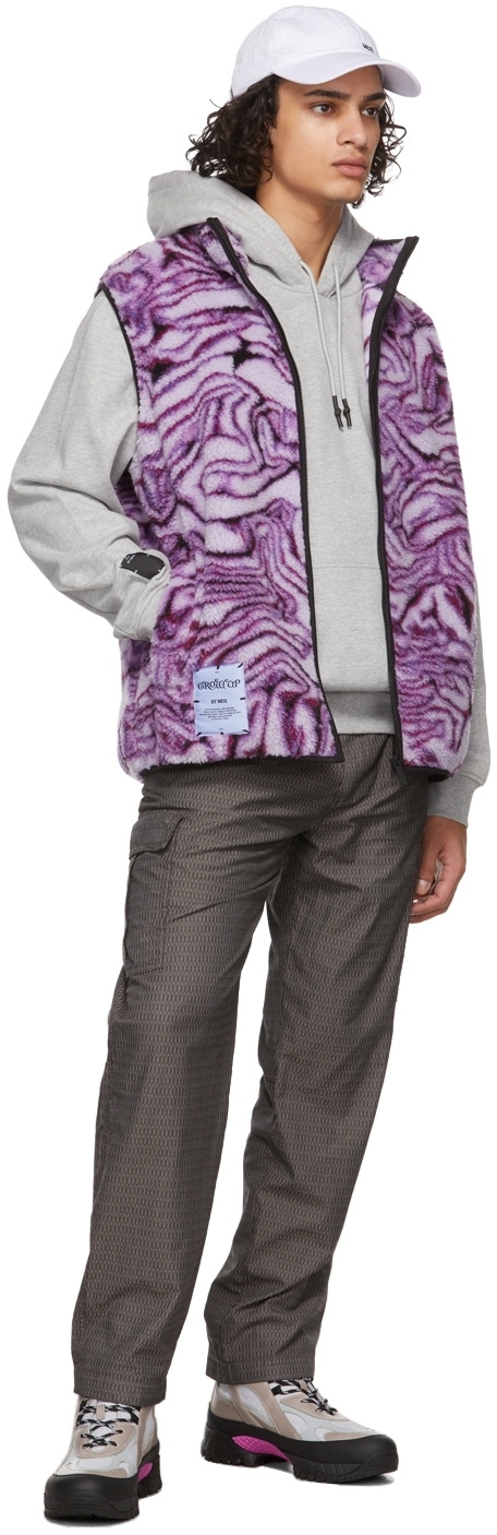 MCQ Purple Fleece Gillet Vest McQ Alexander McQueen