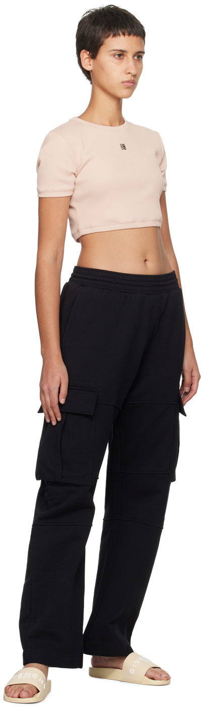 Givenchy Beige Embossed Pool Slides Givenchy