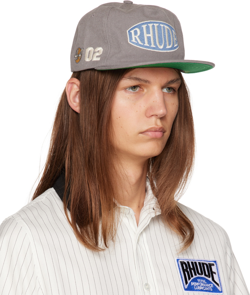 Rhude Gray Rally Cap Rhude