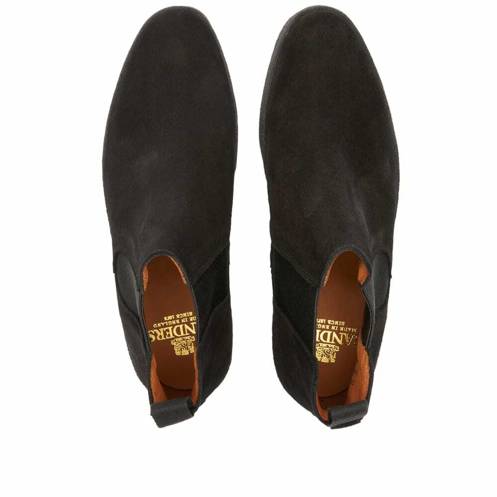 Sanders Men's Adam Chelsea Boot in Black Suede Sanders