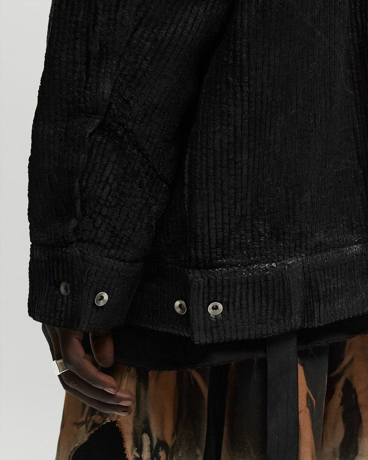 Rick Owens Drkshdw Woven Padded Jacket Jumbo Worker Black Denim Jackets ...