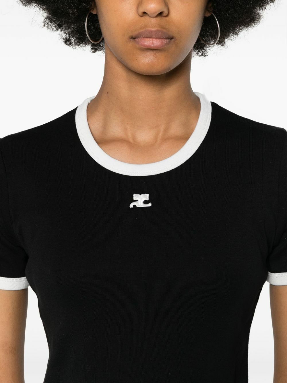 COURRÈGES - Logo Cotton T-shirt Courreges