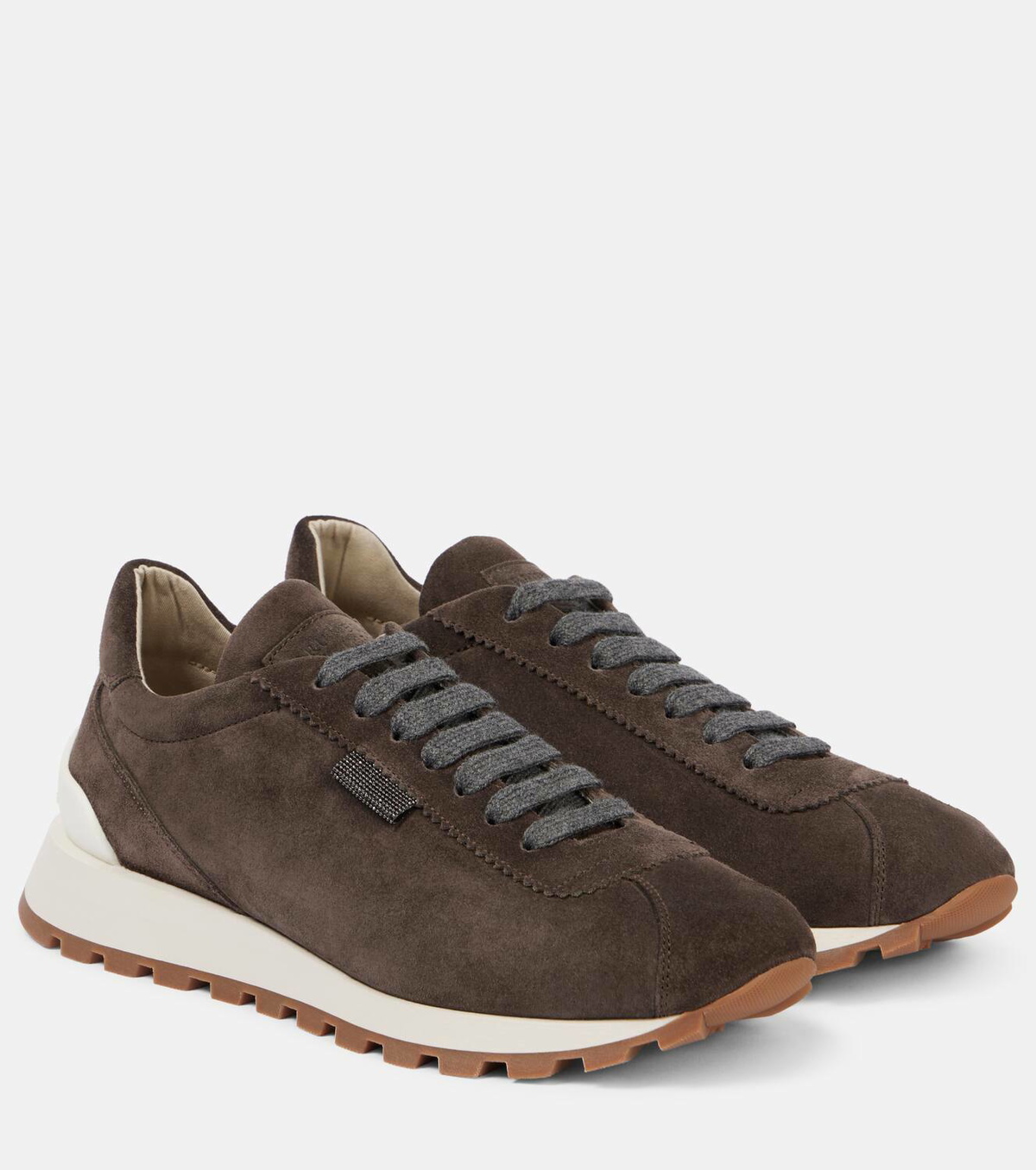 Brunello Cucinelli Monili suede sneakers Brunello Cucinelli