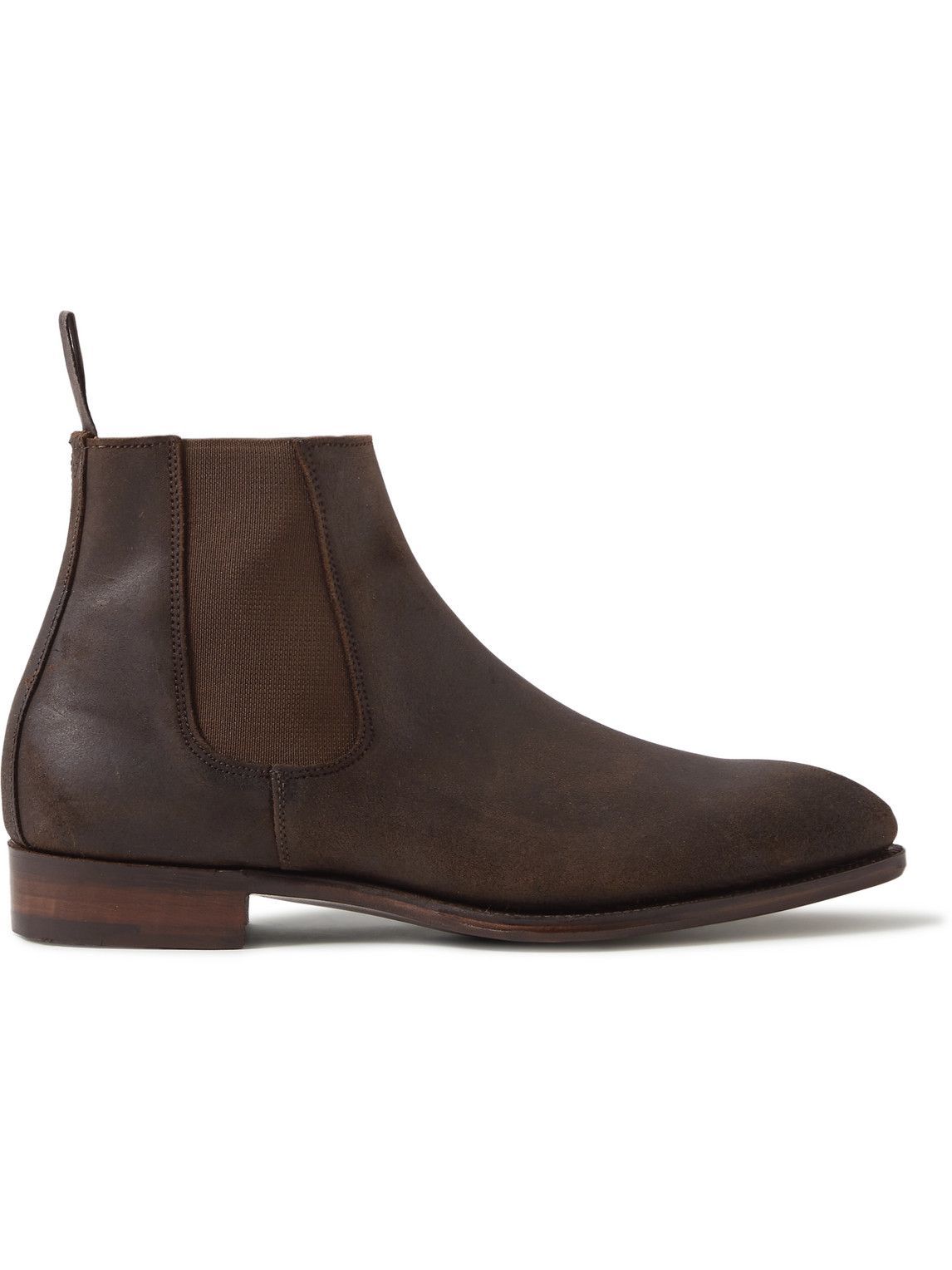 George Cleverley - Jason Roughout Suede Chelsea Boots - Brown George ...