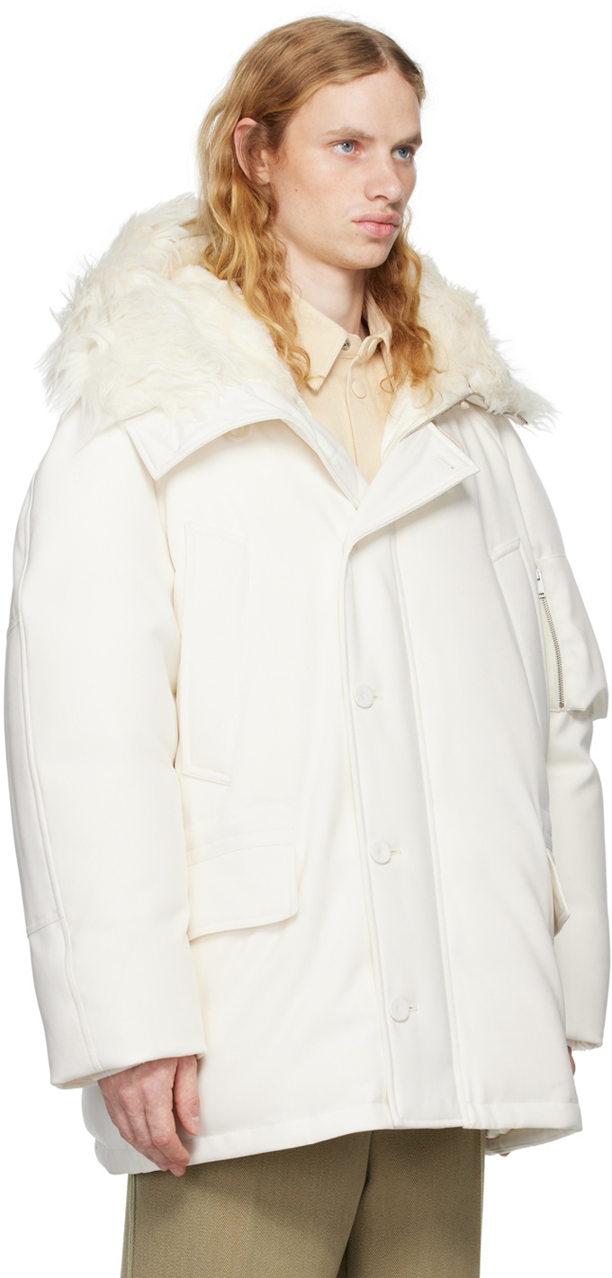 Jil Sander Off-White Water-Repellent Down Jacket Jil Sander