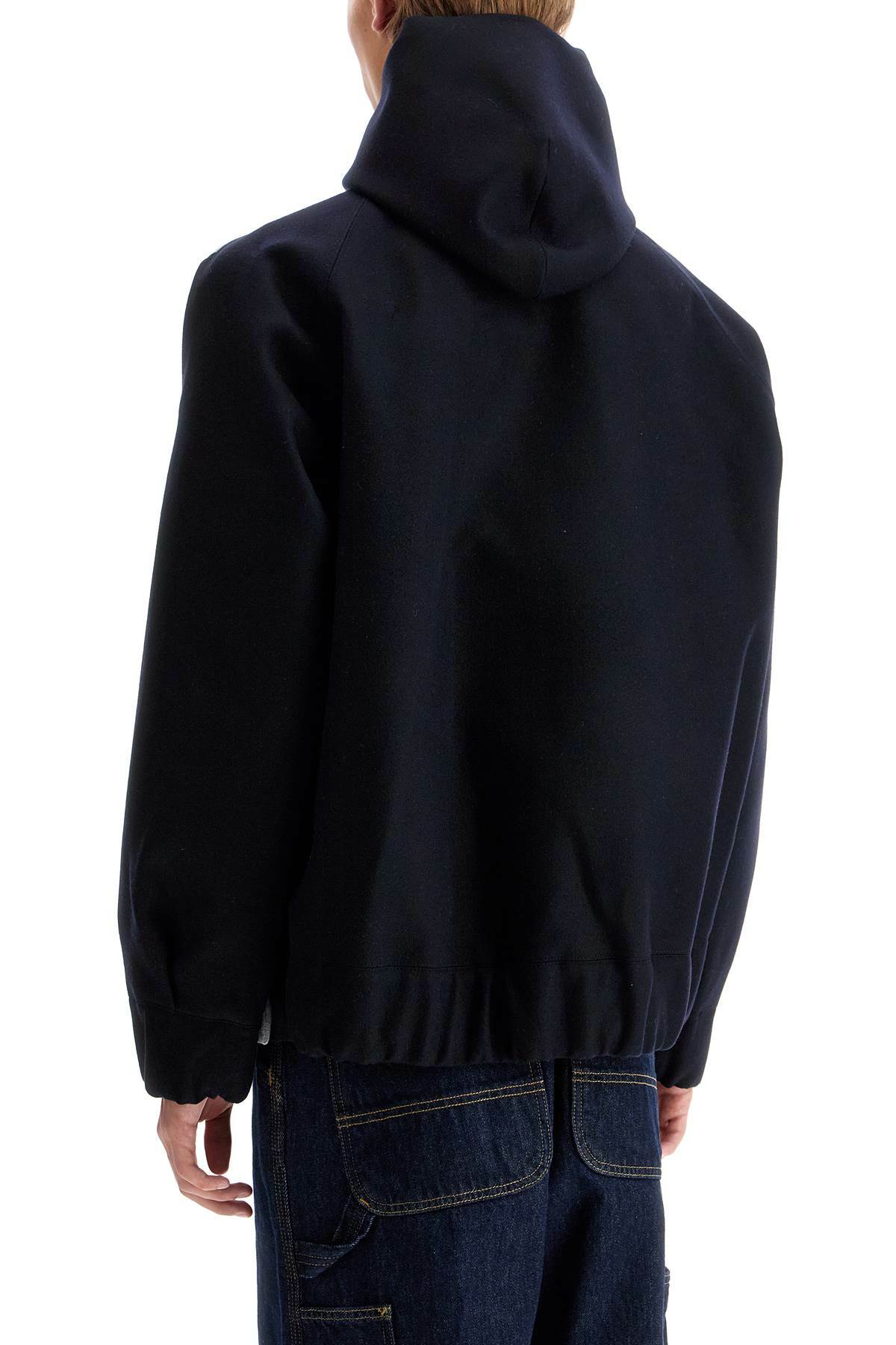 Sacai Drawstring Zip-up Hoodie Sacai