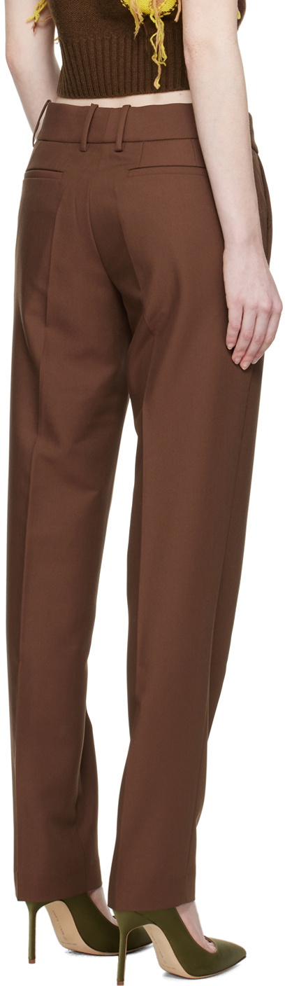 WYNN HAMLYN Brown Partner Trousers Wynn Hamlyn