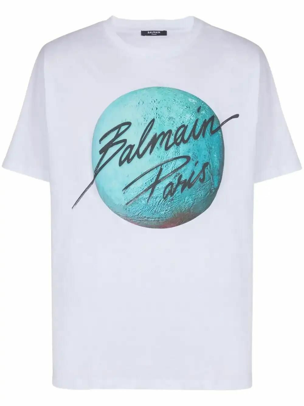 Balmain Paris & Planet T-Shirt Balmain