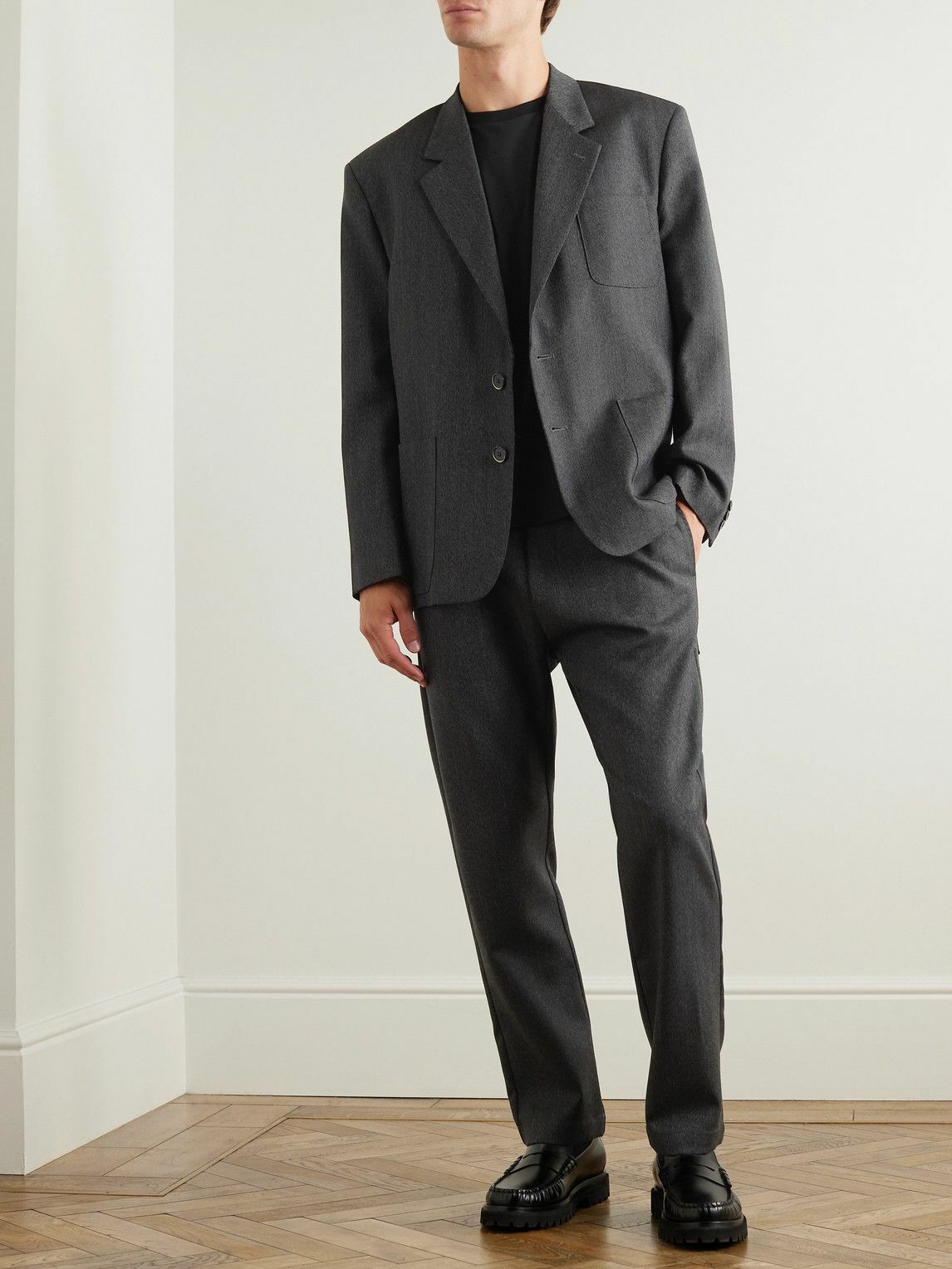 Barena - Virgin Wool Herringbone Blazer - Gray Barena