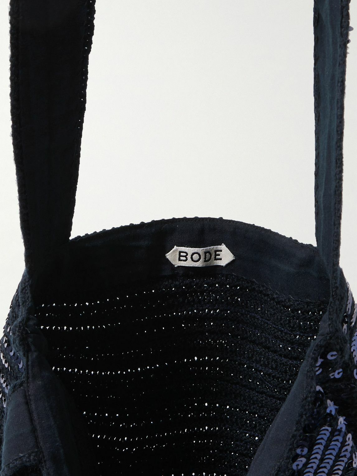 BODE - Spotlight Sequin-Embellished Wool Tote Bode