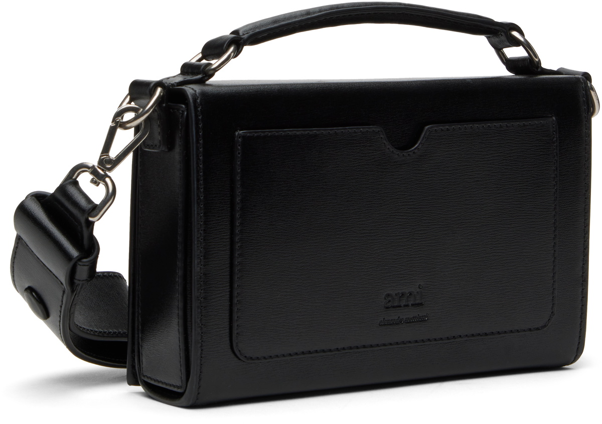 AMI Paris Black Ami de Coeur Lunch Box Bag AMI