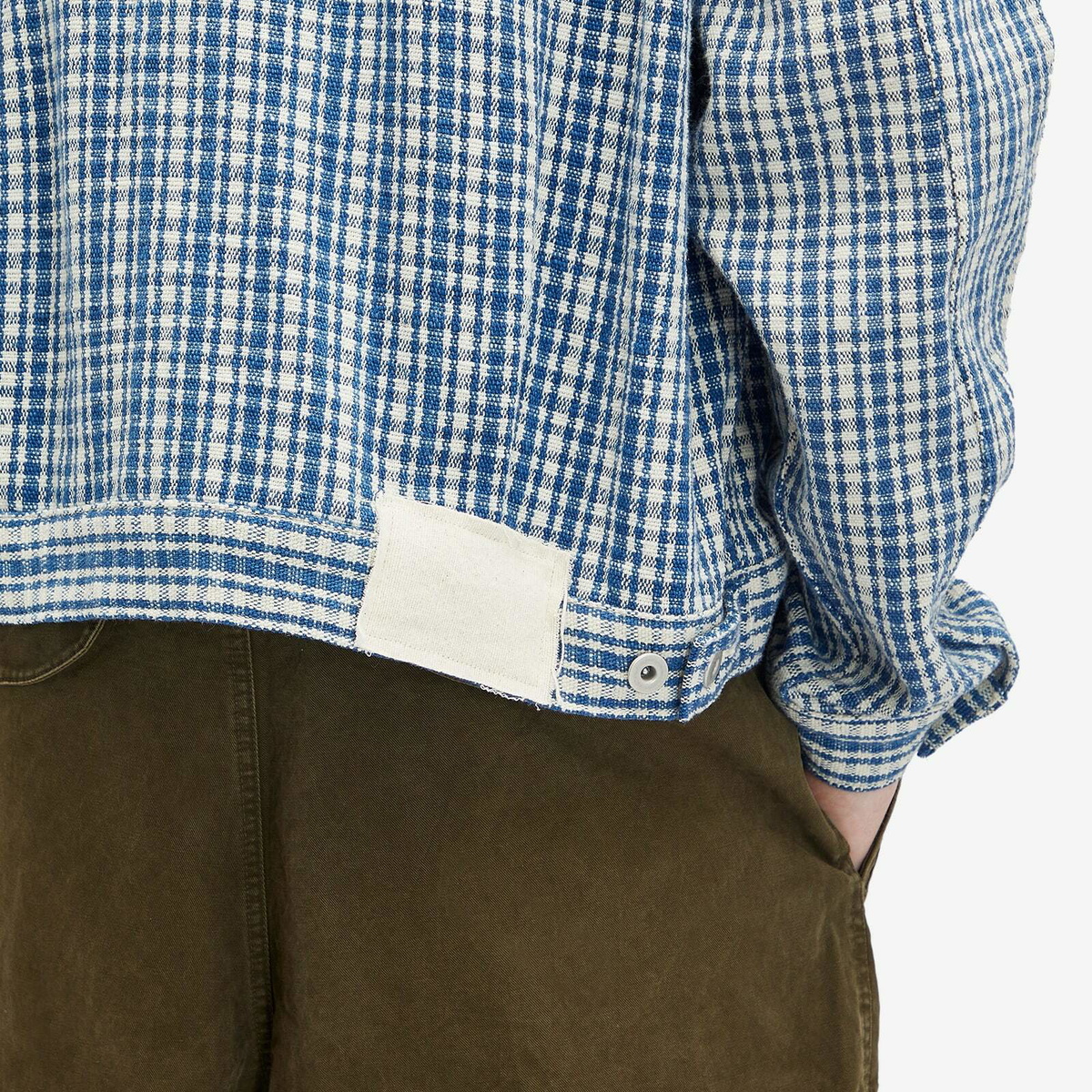 Story mfg. Men's Tuesday Jacket in Indigo Check Handloom Story Mfg.