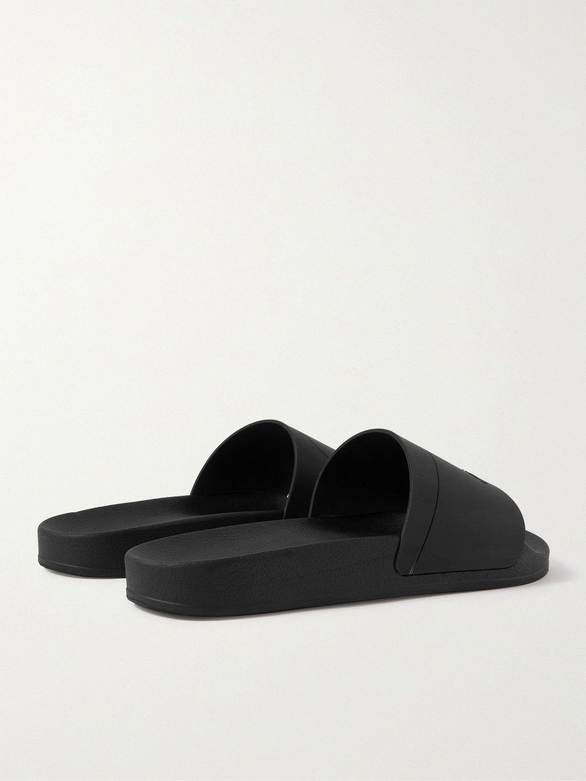 A-COLD-WALL* - Bracket Logo-Embossed Rubber Slides - Black A-Cold-Wall*