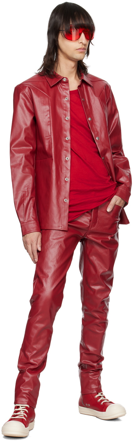 Rick Owens Red Tyrone Jeans Rick Owens