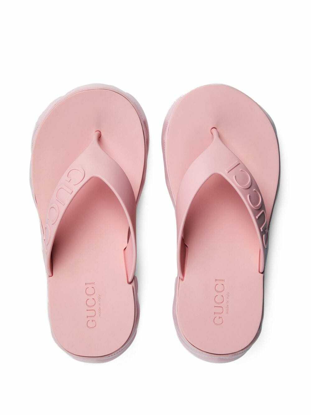 GUCCI - Tarifa Rubber Platform Flip Flops Gucci