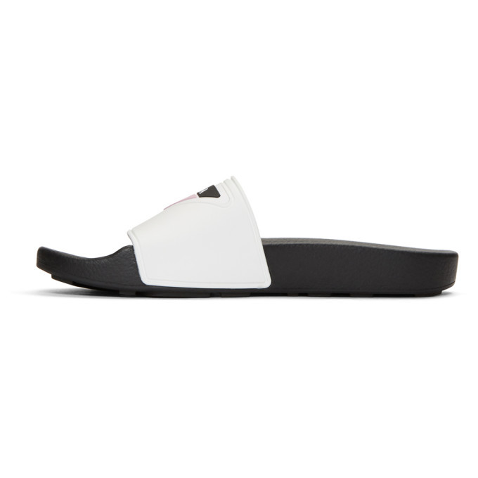 Prada White Rubber Pool Slides Prada