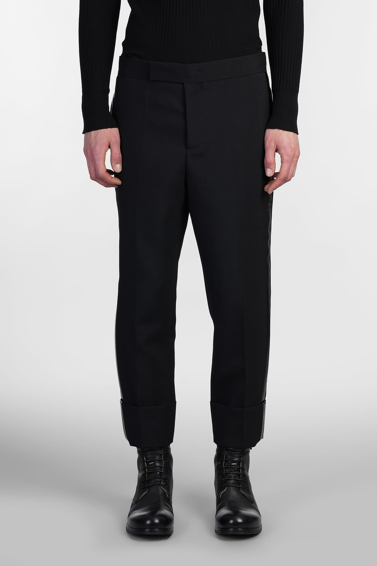 Sapio N 7 Pants In Black Wool SAPIO