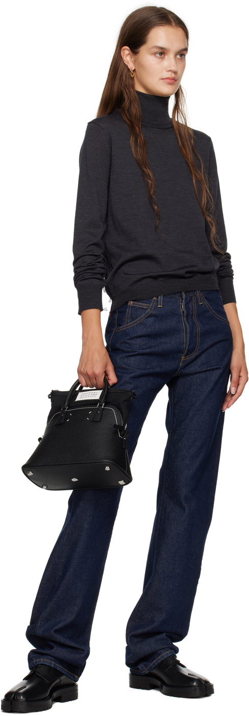 Maison Margiela Gray Loose Thread Sweater Maison Margiela