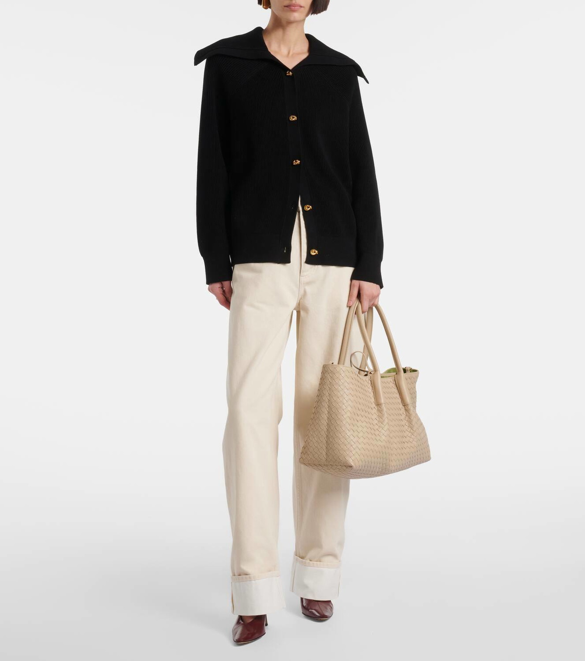 Bottega Veneta Pinacoteca reversible leather and suede tote bag Bottega Veneta