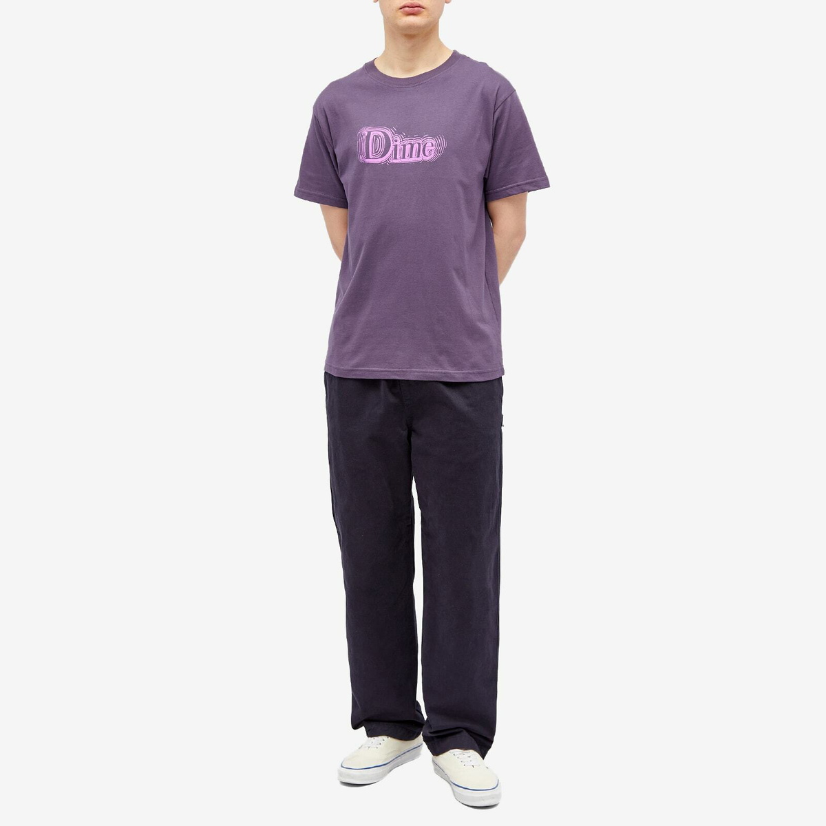 Dime Men's Classic Noize T-Shirt in Dark Purple Dime