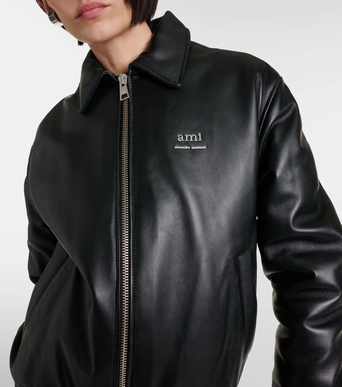 Ami Paris Leather jacket AMI