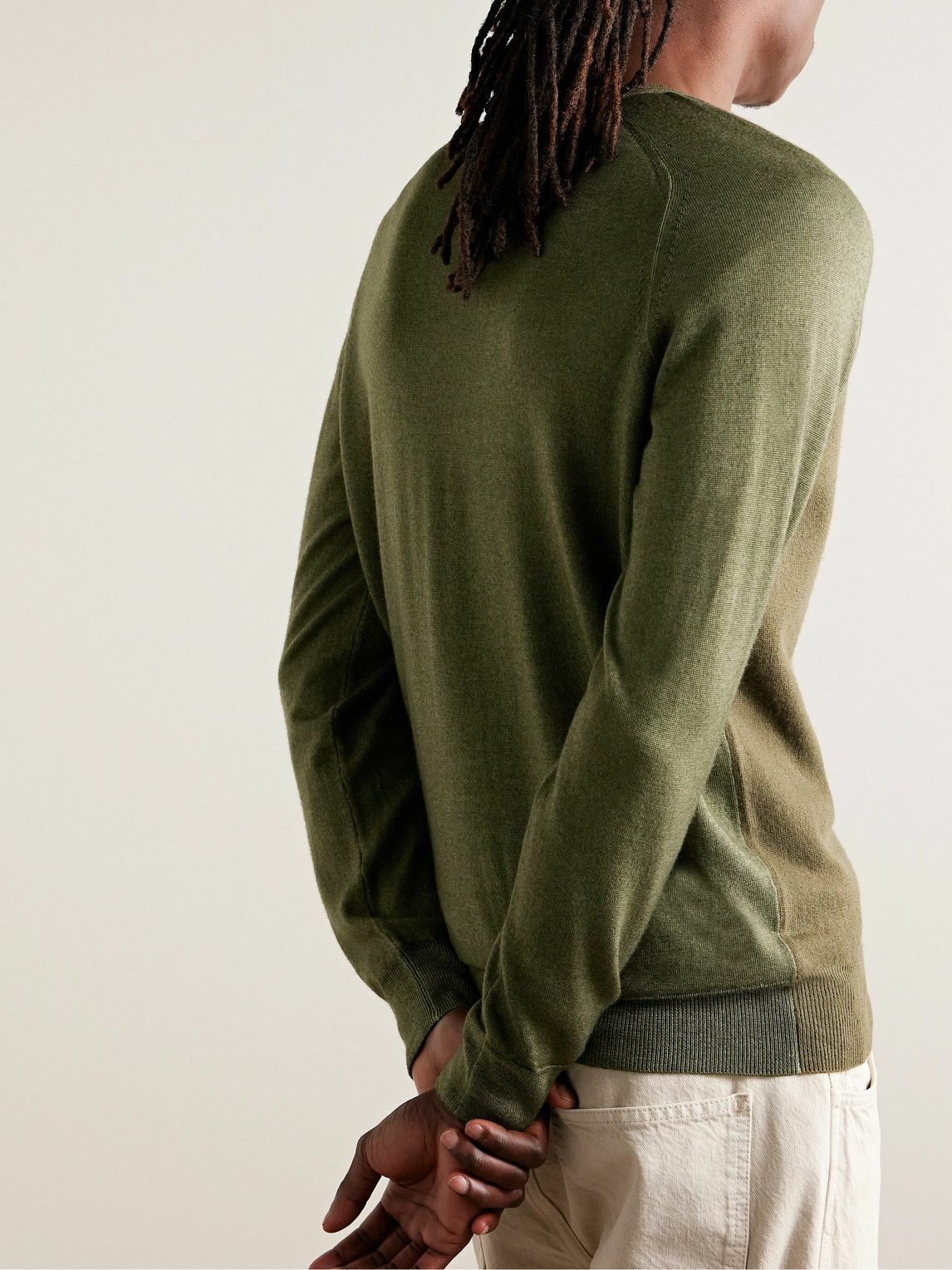 Etro - Slim-Fit Logo-Embroidered Colur-Block Virgin Wool Cardigan ...