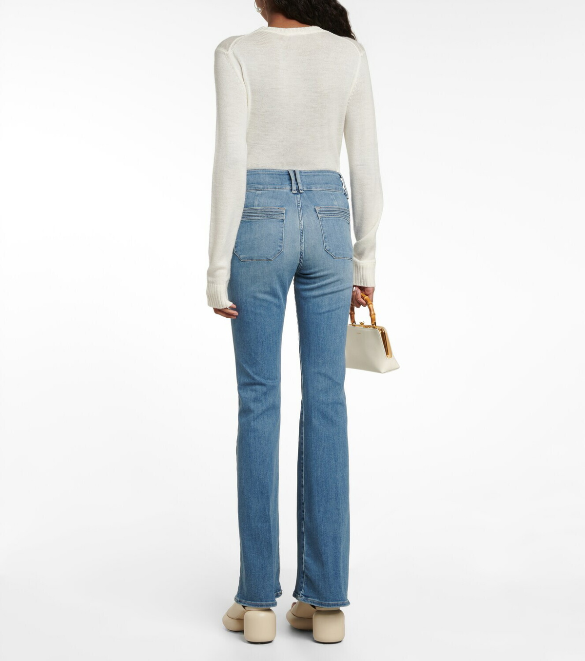 Frame - High-rise flared jeans Frame Denim