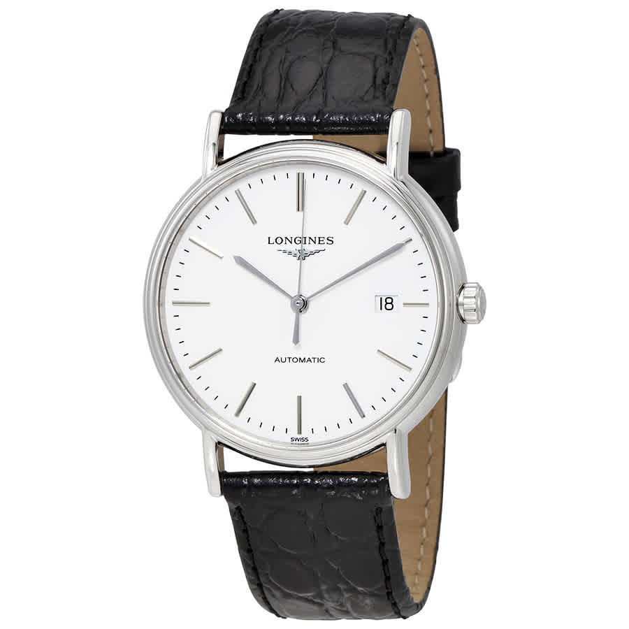 Longines Presence Automatic White Dial Mens Watch L49214122 Longines