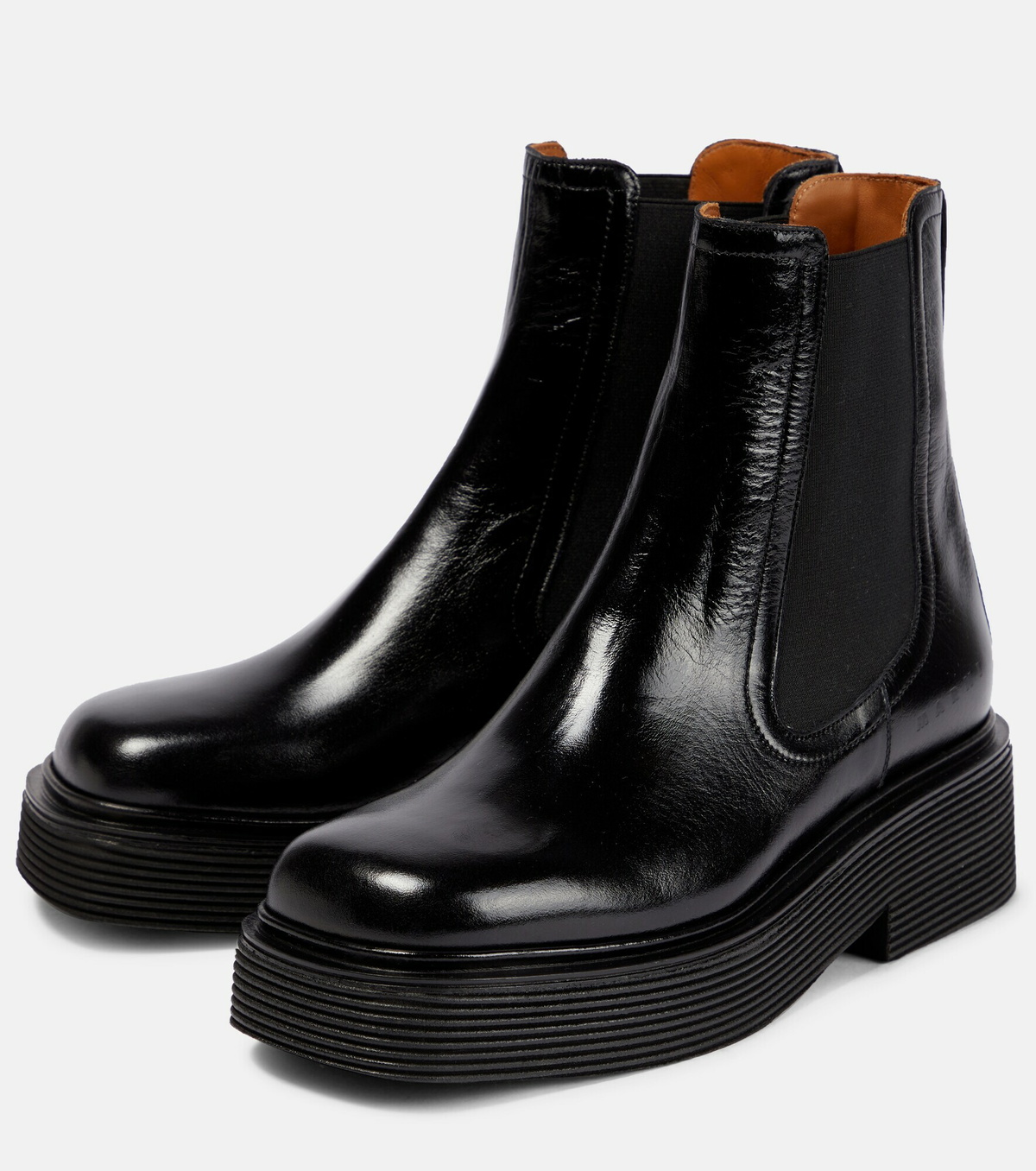 Marni - Leather platform Chelsea boots Marni