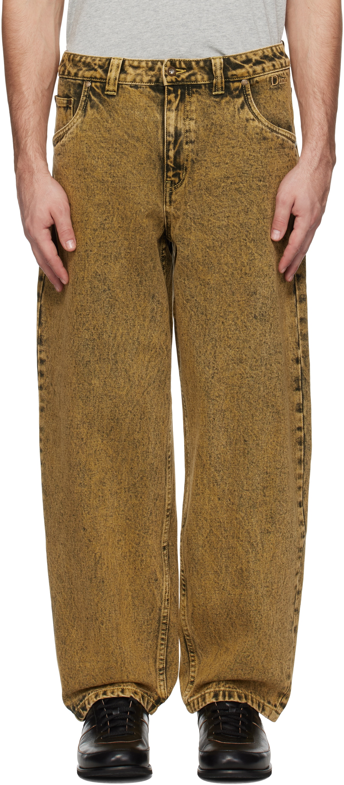 Dime Yellow Classic Baggy Jeans Dime