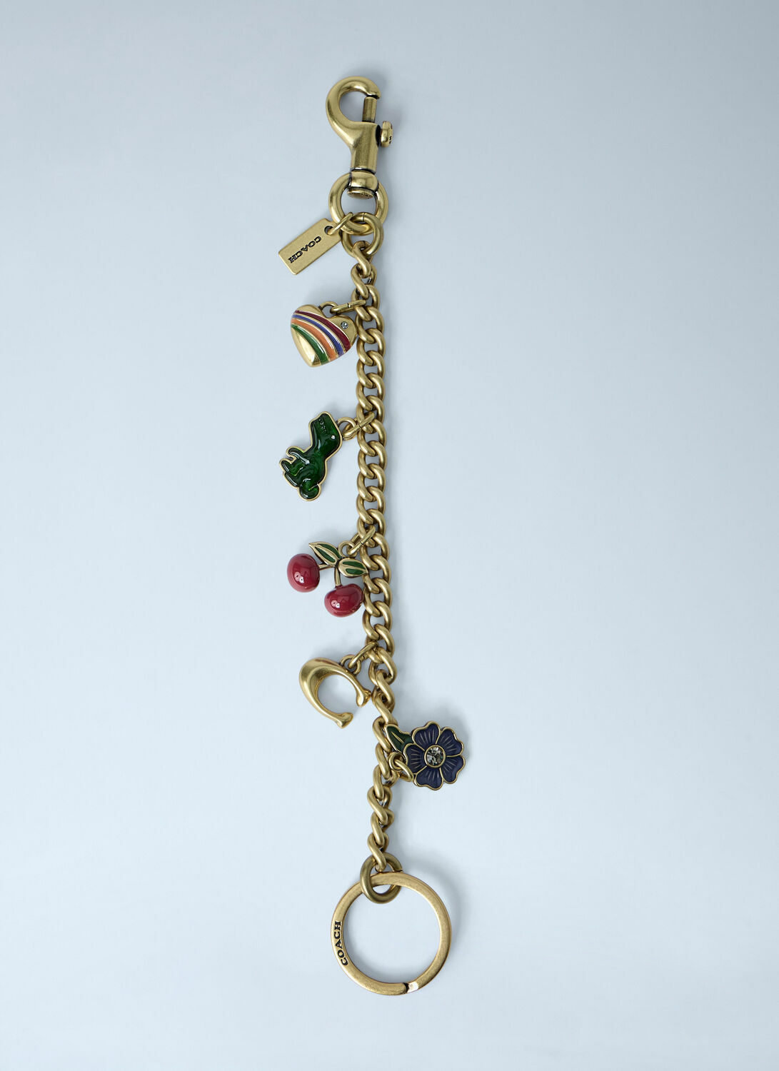 Coach Charm Keychain With Mixed Motifs Coach