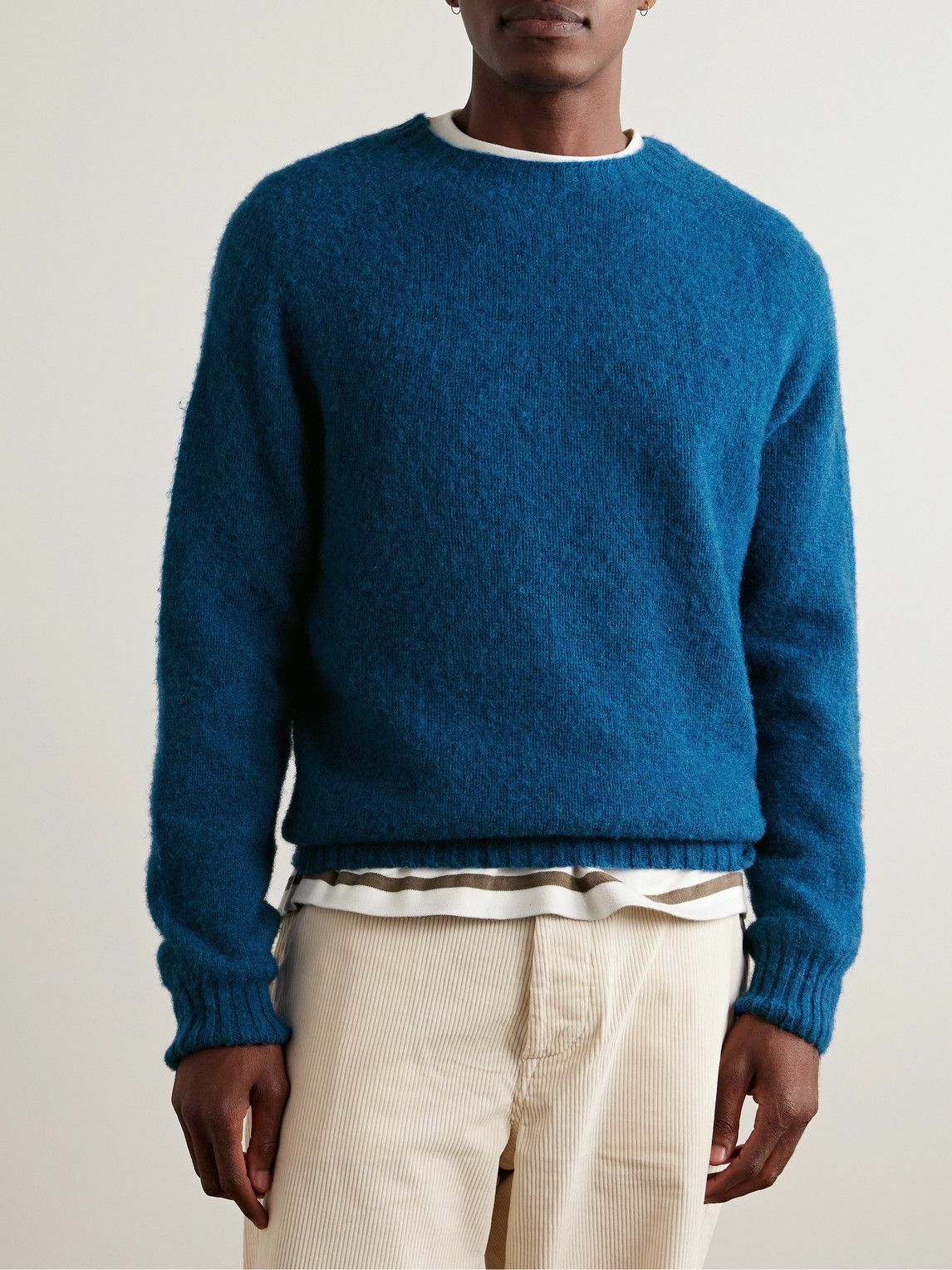 Howlin' - Birth of the Cool Brushed-Wool Sweater - Blue Howlin' by Morrison