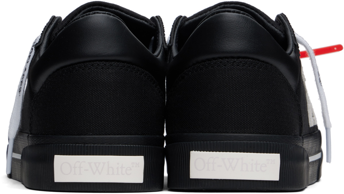 Off-White Black Canvas Vulcanized Sneakers Off-White