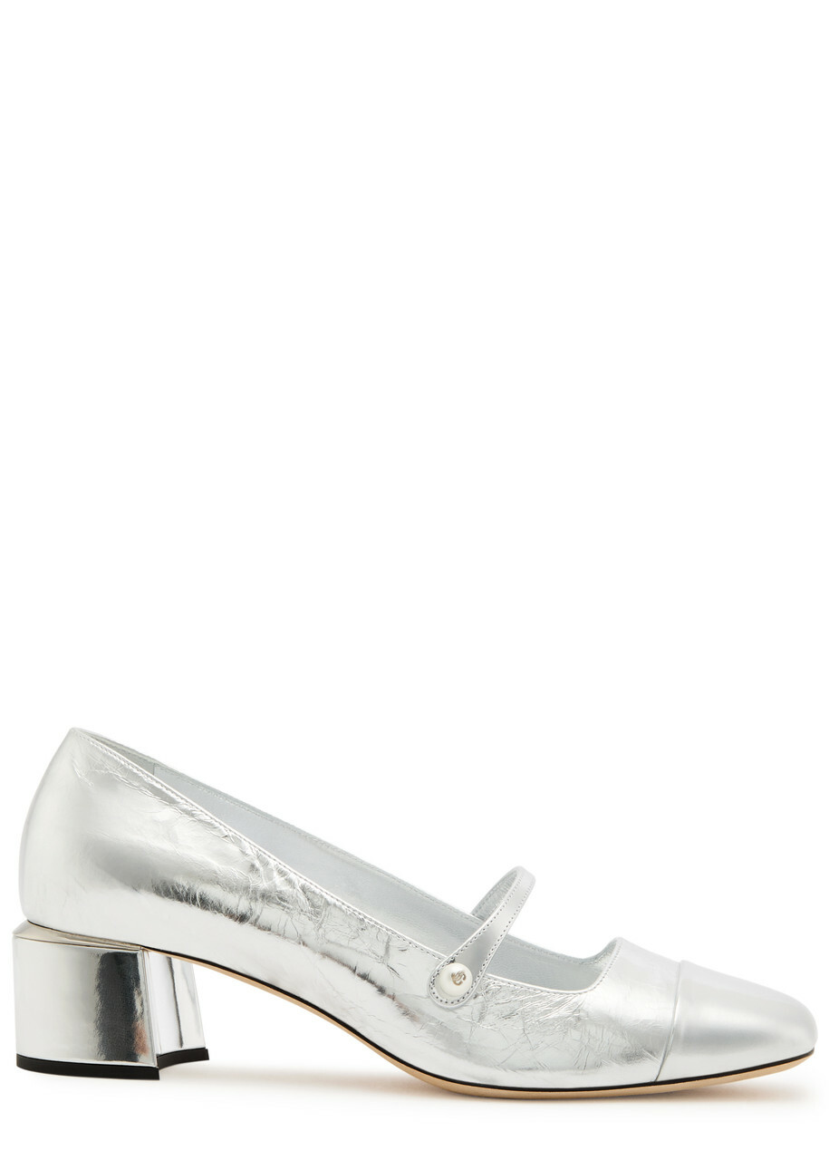 Jimmy Choo Elisa 45 Metallic Leather Pumps Jimmy Choo
