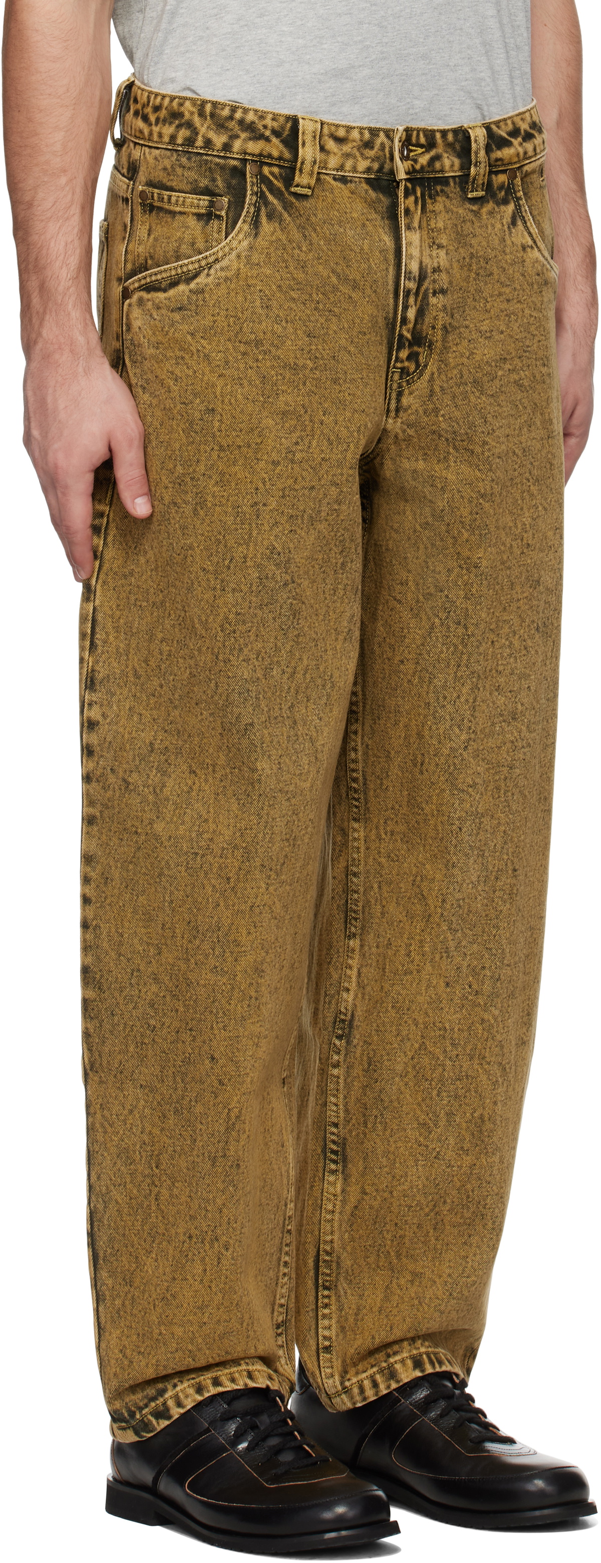 Dime Yellow Classic Baggy Jeans Dime