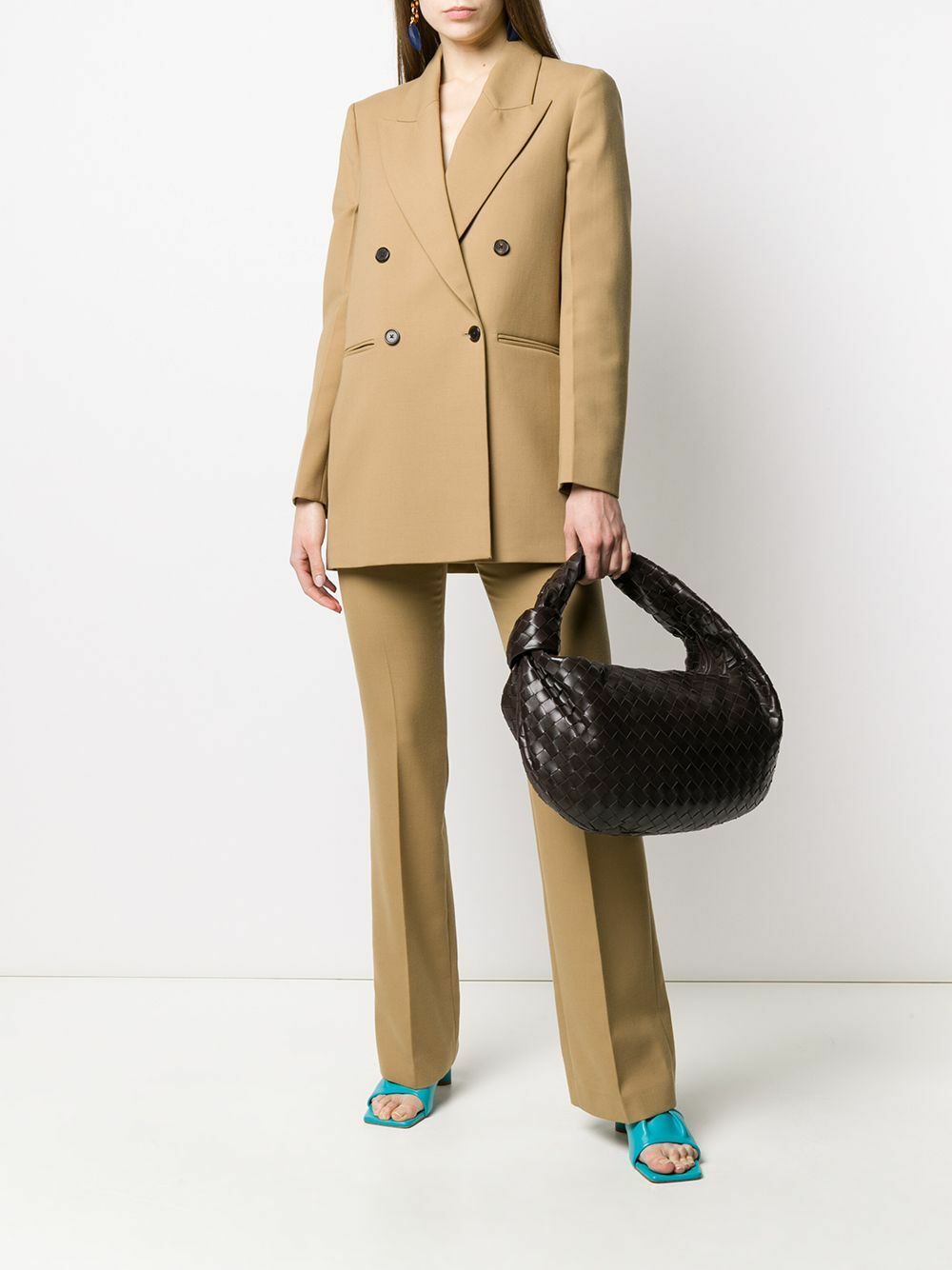 Bottega Veneta Brown Small Jodie Leather Shoulder Bag Bottega Veneta