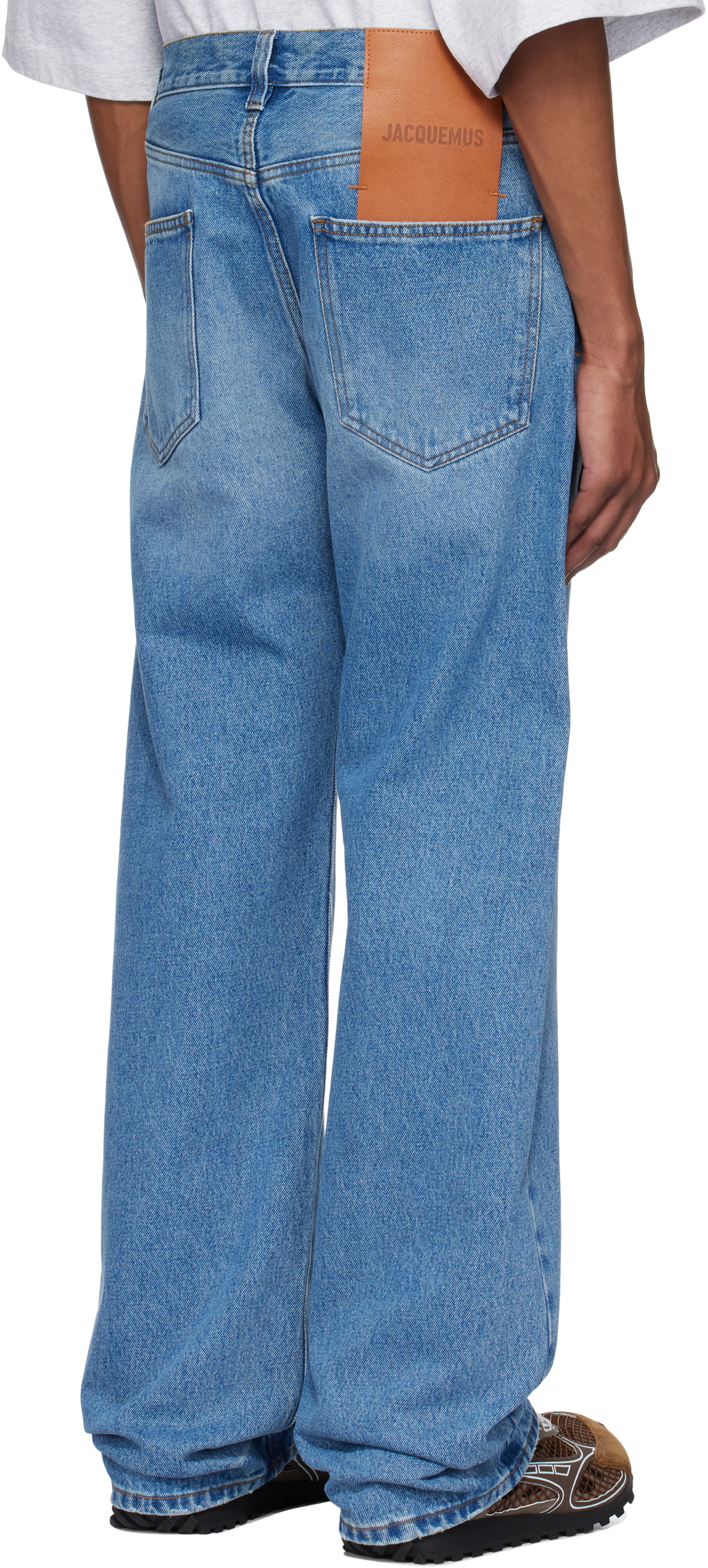 JACQUEMUS Blue 'The straight de-Nîmes' Jeans Jacquemus