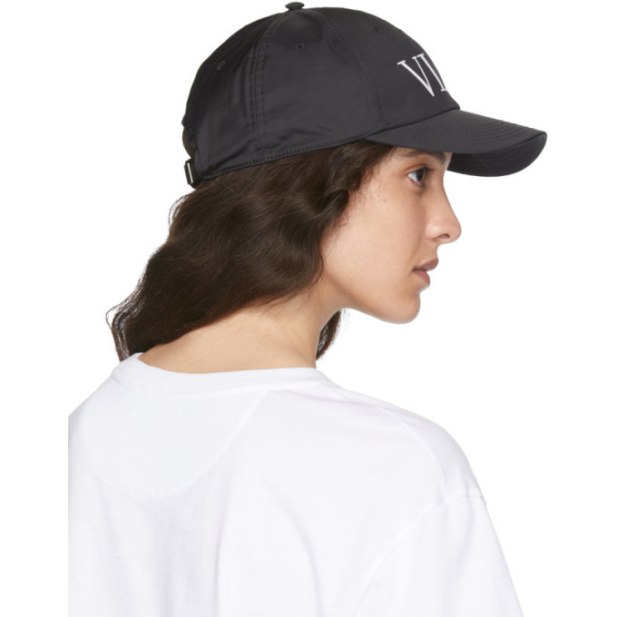 Valentino Black Valentino Garavani VLTN Cap Valentino Garavani