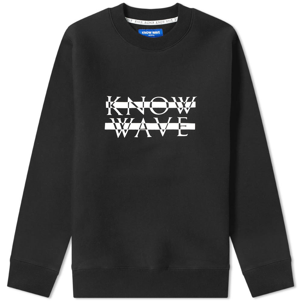 Know Wave Knockout Logo Crew Sweat Black Know Wave