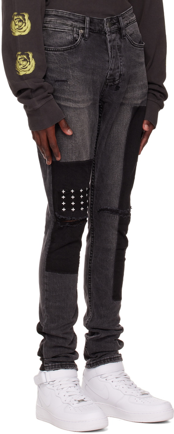 Ksubi Black Van Winkle Copy Paste Trashed Jeans Ksubi