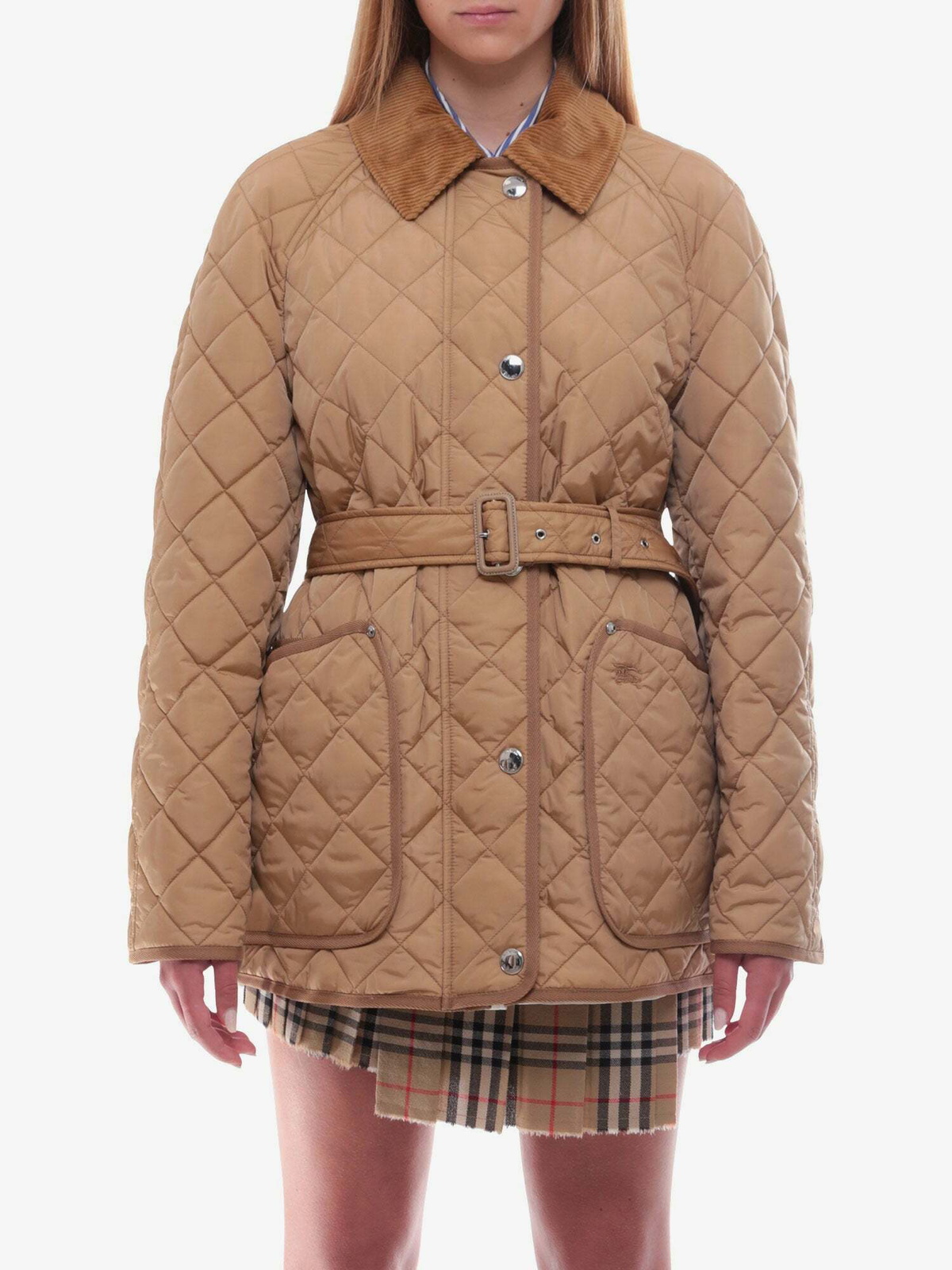 Burberry Jacket Brown Womens Burberry