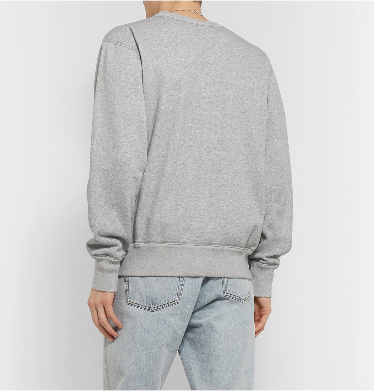 Isabel Marant - Mike Logo-Flocked Mélange Fleece-Back Cotton-Blend ...