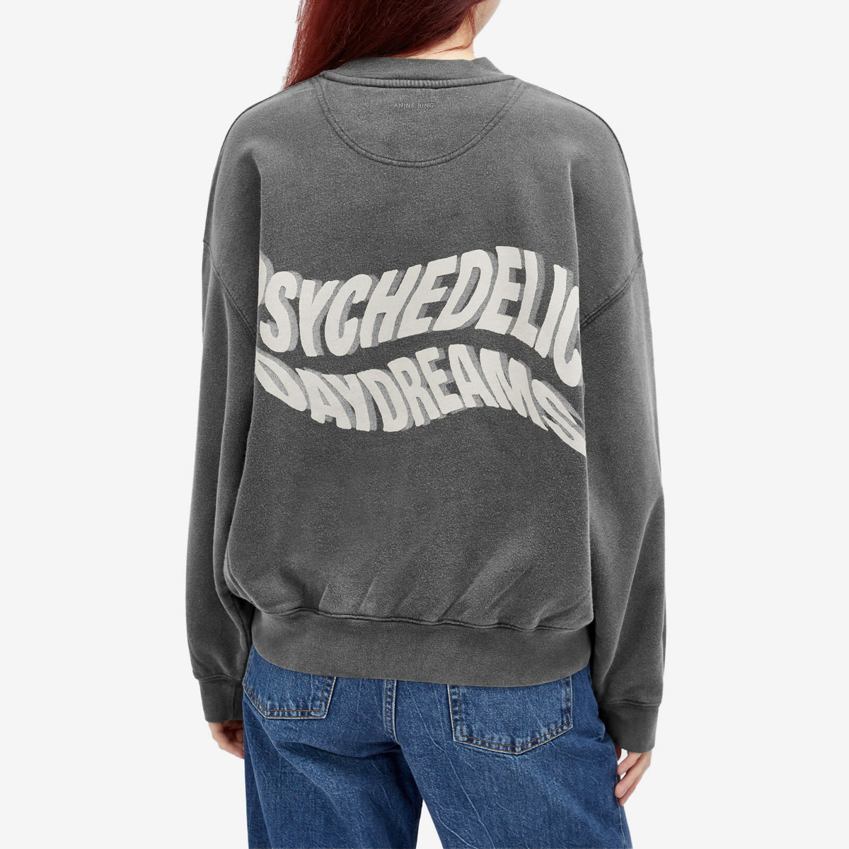 Anine Bing Women's Jaci Sweatshirt in Washed Black ANINE BING