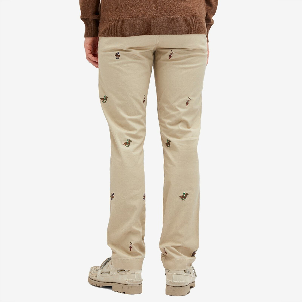 Polo Ralph Lauren Men's Embroidered Chino in Classic Khaki Polo Ralph Lauren