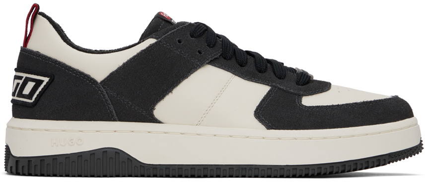 Hugo Off-White & Black Low-Top Sneakers Hugo Boss
