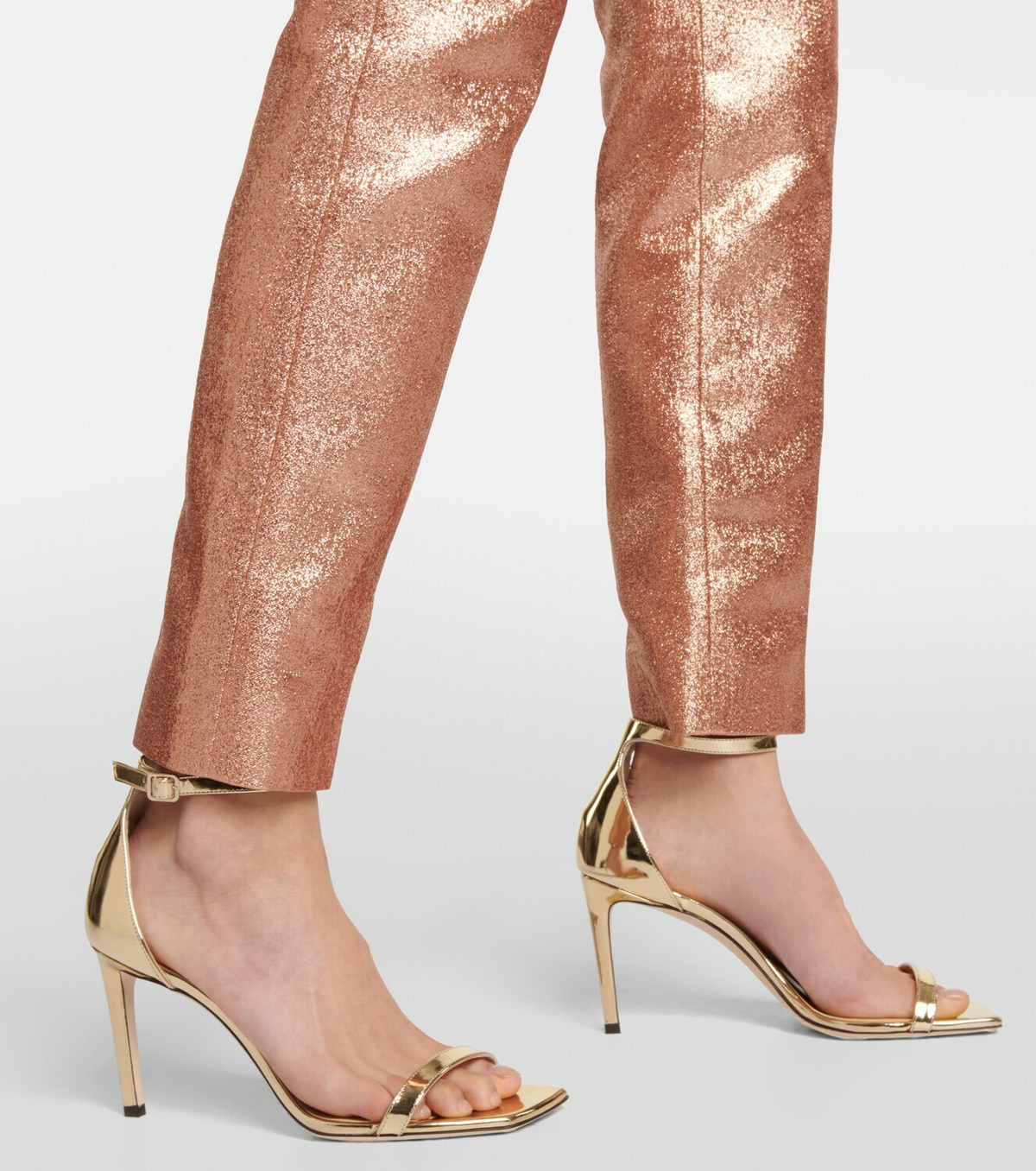 Jimmy Choo Alva 85 metallic leather sandals Jimmy Choo