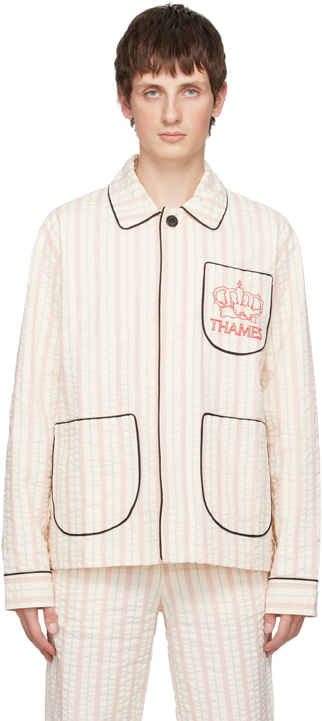 Thames MMXX. Off-White & Pink Boating Jacket