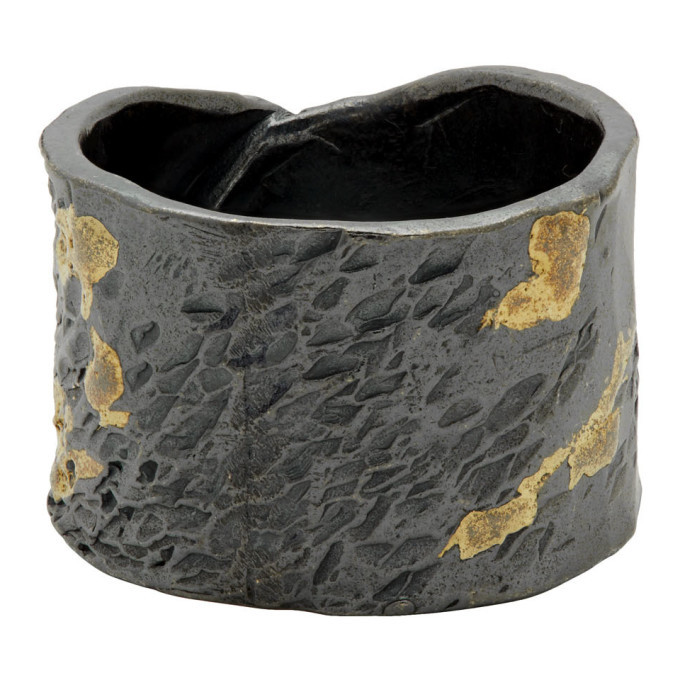 Chin Teo Silver and Gold Stigma Ring Chin Teo