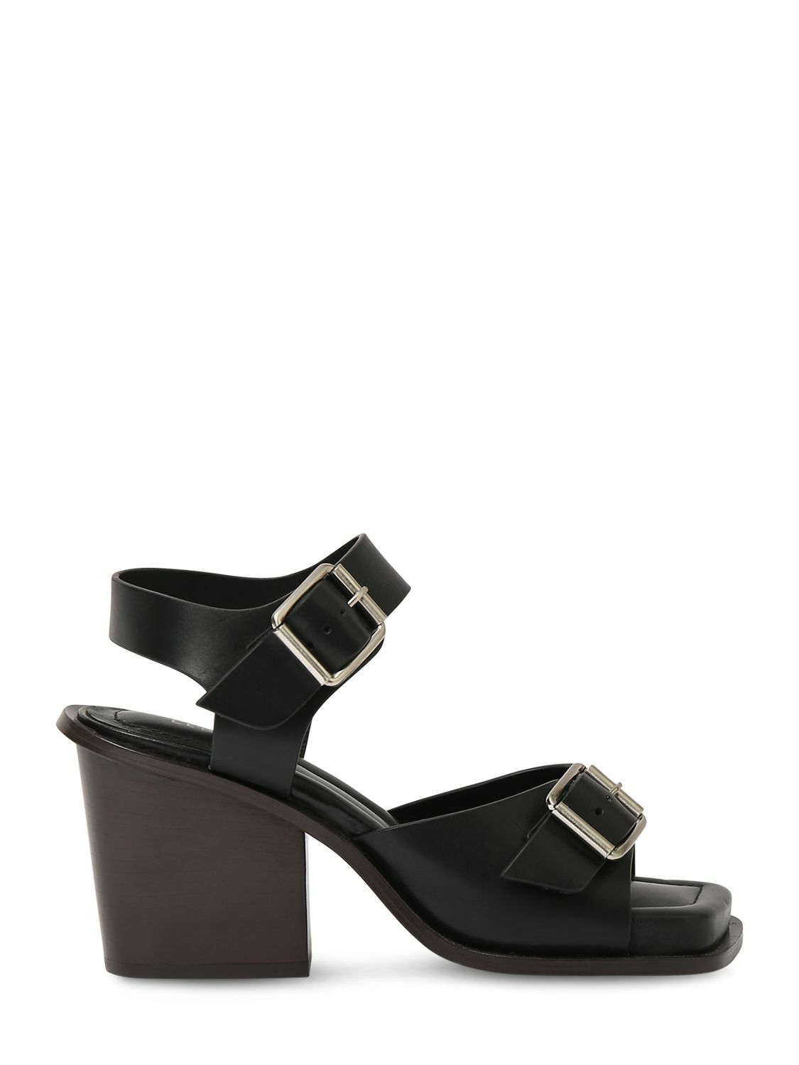 LEMAIRE - 80mm Square Heeled Sandals W/ Straps Lemaire