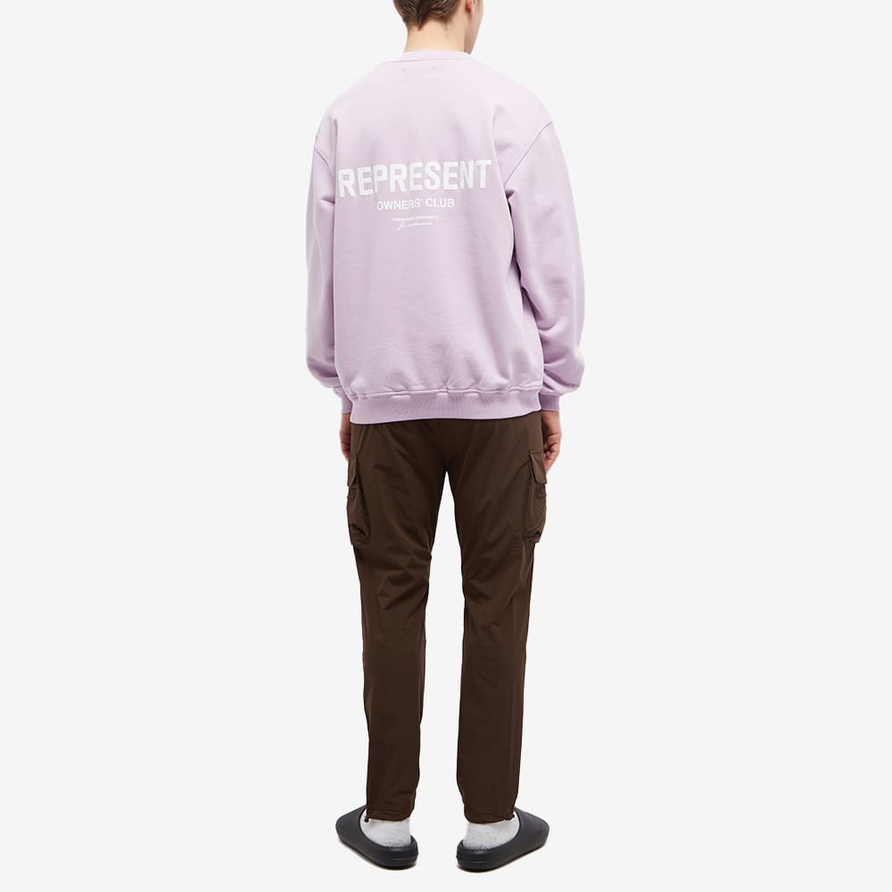Represent Men's Owners Club Crew Sweat in Pastel Lilac Represent